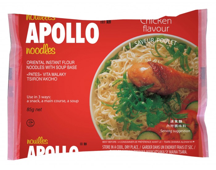 Apollo, Packs, Noodles, Chicken